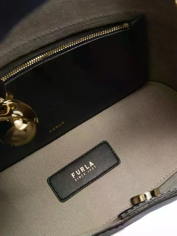 Furla Sfera Chain-detail Bucket Bag - Blue