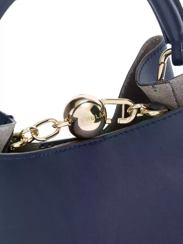 Furla Sfera Chain-detail Bucket Bag - Blue