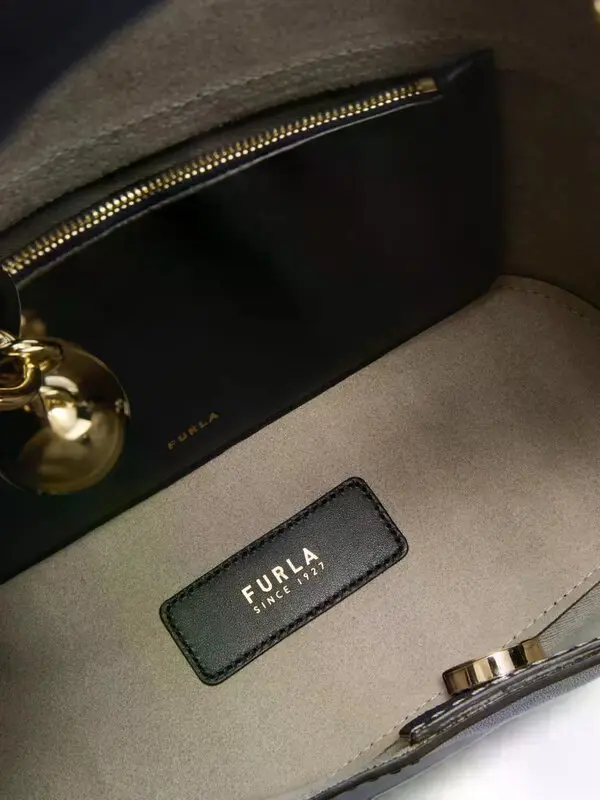 Furla Sfera Chain-detail Bucket Bag - Blue