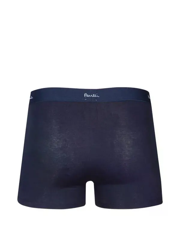Paul Smith Logo-waistband Striped Briefs - Blue