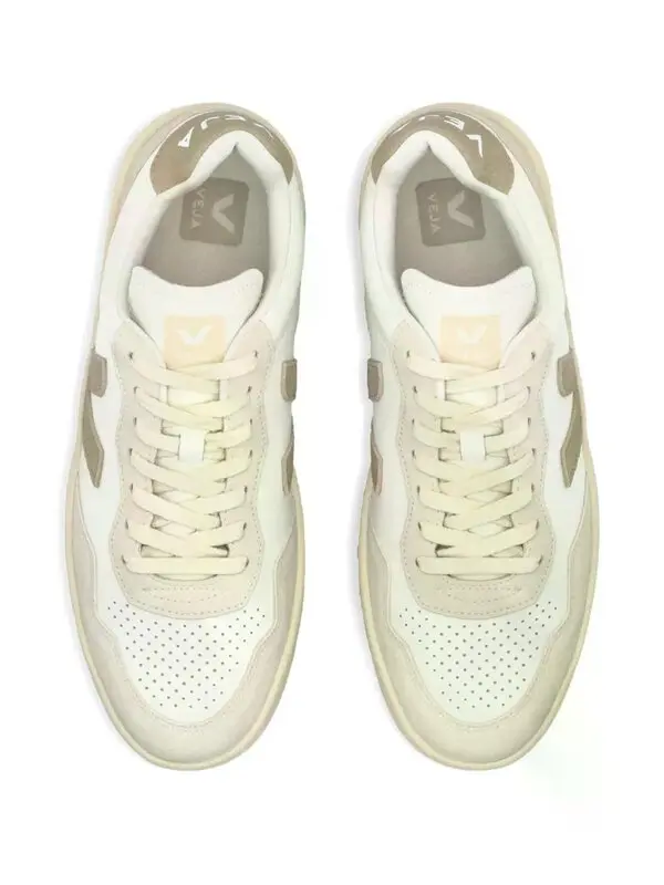 VEJA V-90 Leather Sneakers - White