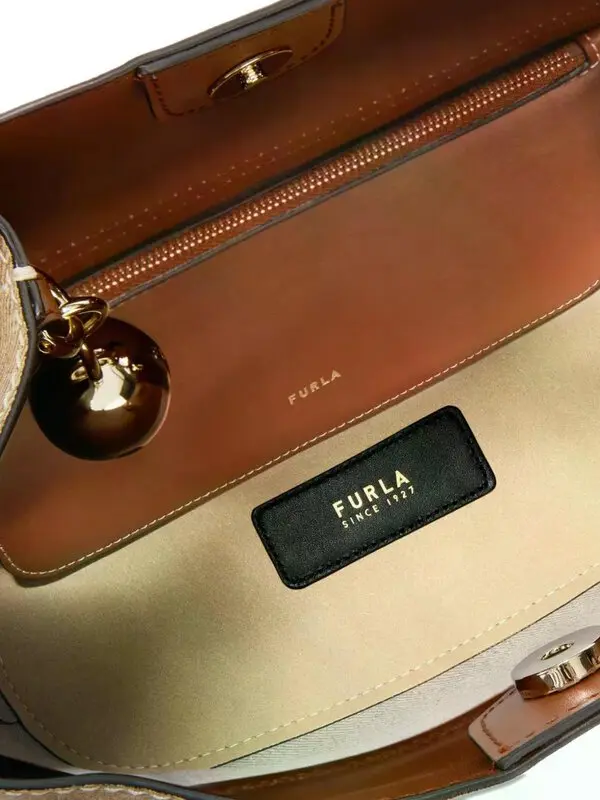 Furla Sfera Leather Bucket Bag - Brown
