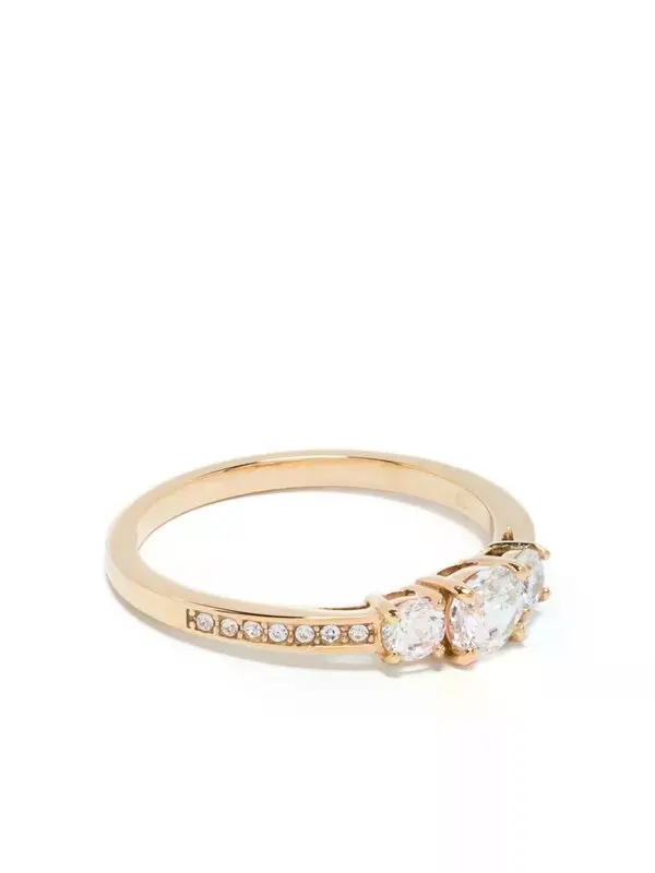 SWAROVSKI Stilla Attract Round-cut Crystal Ring - Gold