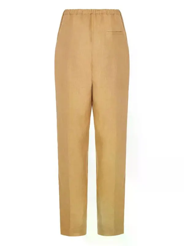 FORTE_FORTE Drawstring Linen Trousers