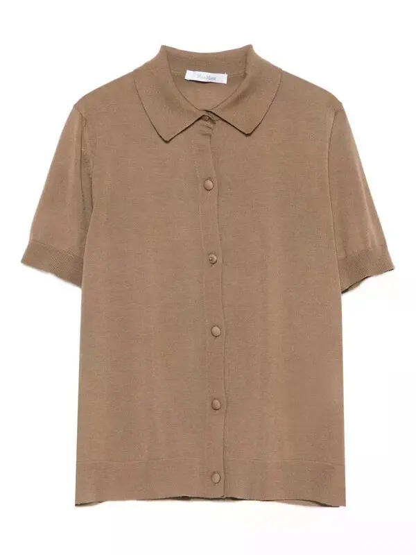 Max Mara Button-front Short-sleeve Shirt