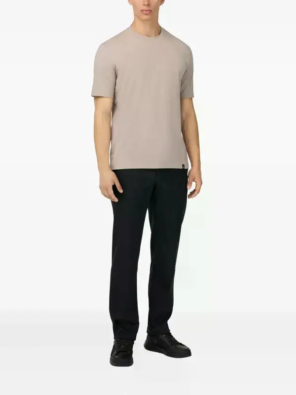 Boggi Milano Trousers With Logo Tag
