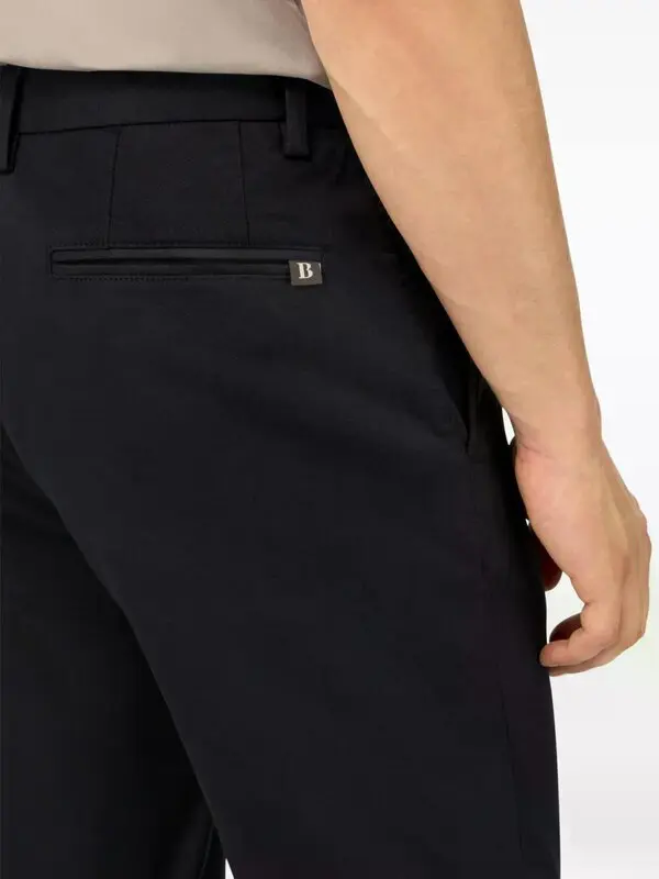 Boggi Milano Trousers With Logo Tag