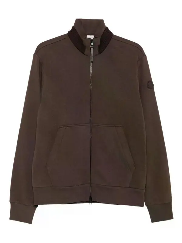 Moncler Zip-up Ribbed-collar Cardigan