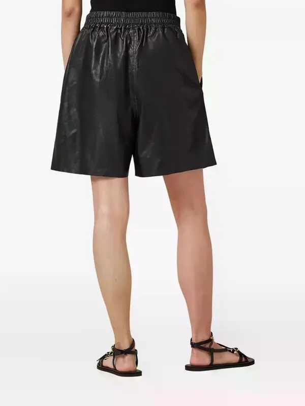 ALLSAINTS Arla Lea Leather Shorts