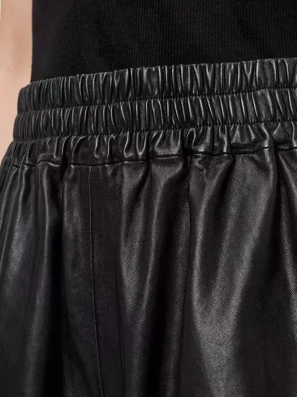 ALLSAINTS Arla Lea Leather Shorts