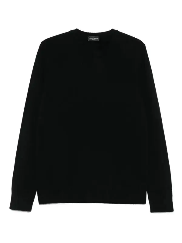 ROBERTO COLLINA Crew-neck Sweater - Black