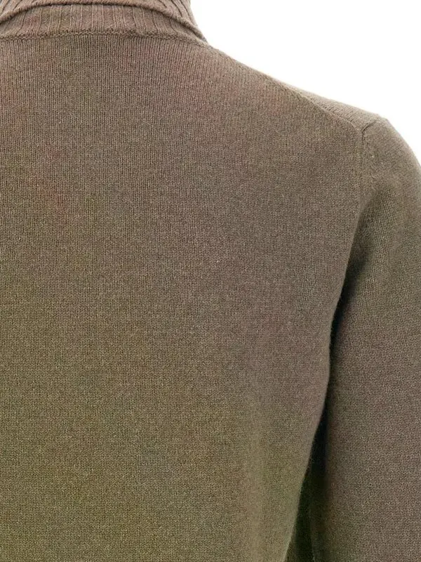 FILIPPO DE LAURENTIIS High-neck Wool-cashmere Sweater - Brown