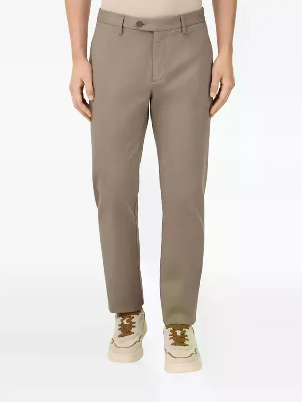 Boggi Milano Cotton-blend Straight Leg Trousers