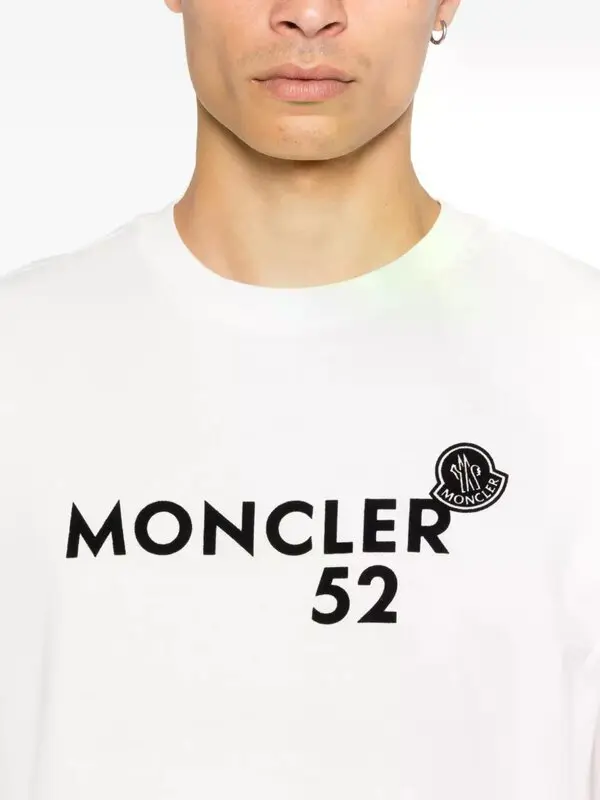 Moncler Logo-print Long-sleeve T-shirt - Neutrals