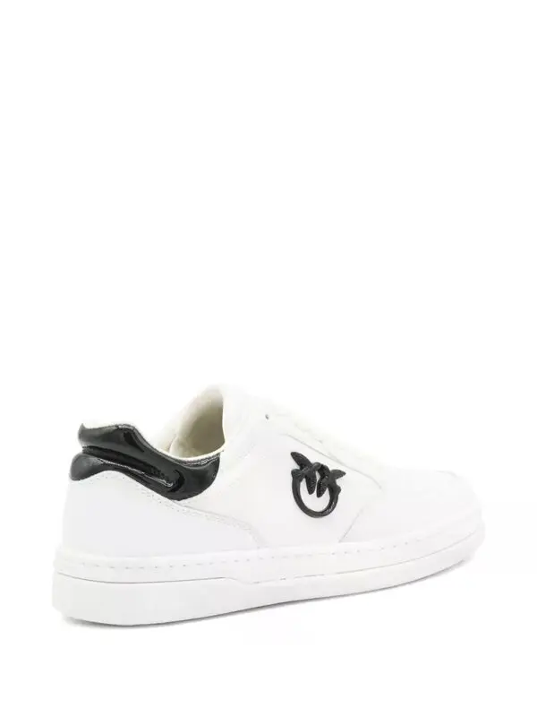 Pinko Logo Plaque Leather Platform Sneakers
