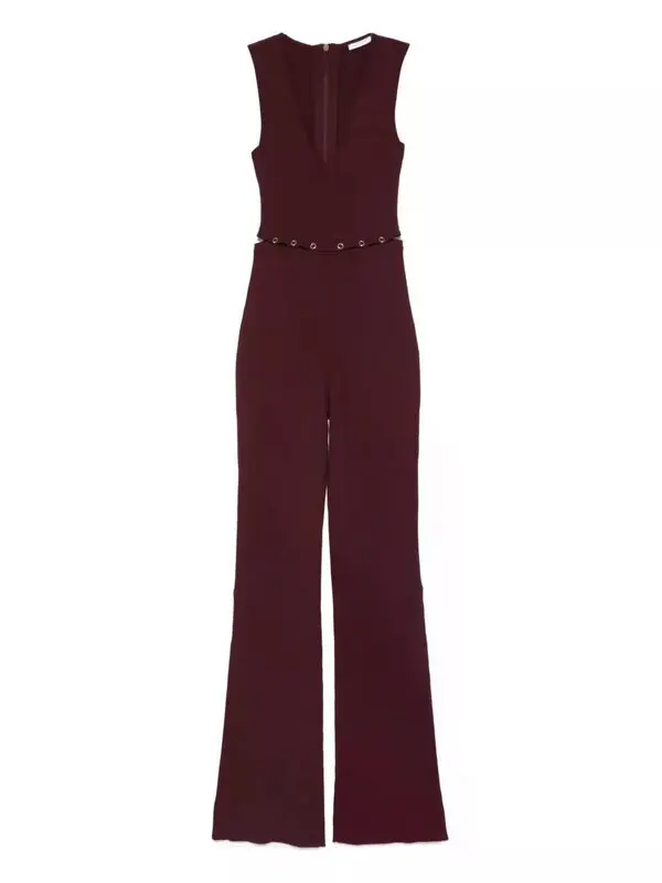 Patrizia Pepe Knitted Detailed Jumpsuit - Purple