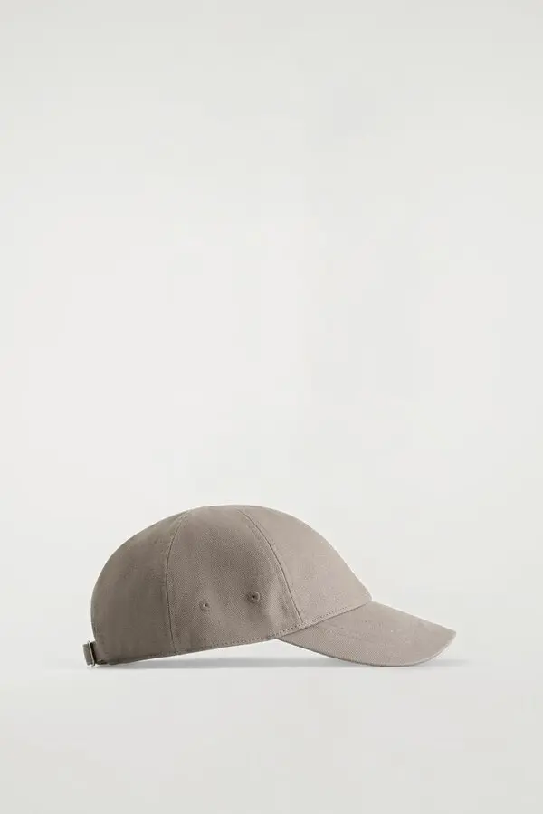 Cos Cotton-canvas Baseball Cap - Gray