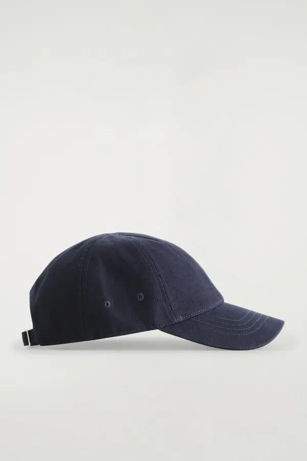 Cos Cotton-canvas Baseball Cap - Navy