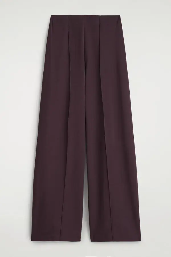 Cos Modal Wide-leg Pants - Red