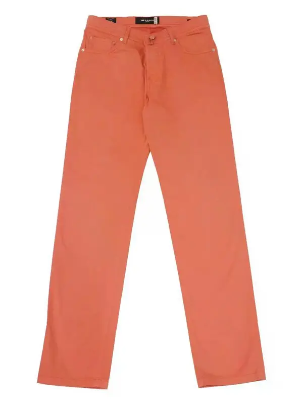 Kiton Cotton Trousers - Orange