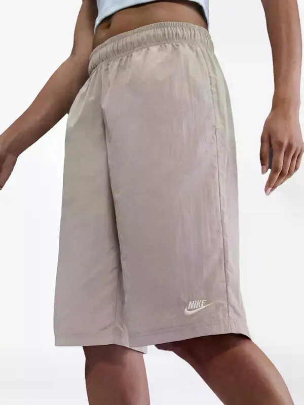 Nike Swoosh-embroidered Elastic-waist Shorts