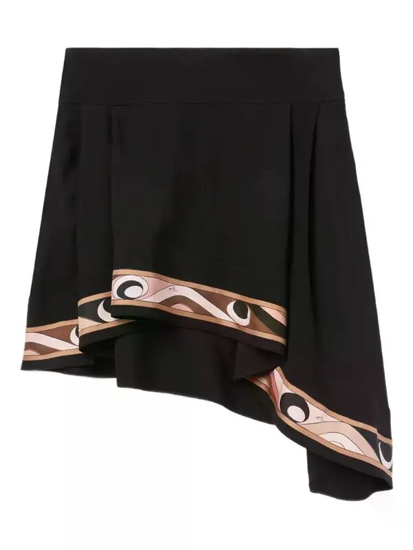 Emilio Pucci Print-insert Mini Skirt - Black