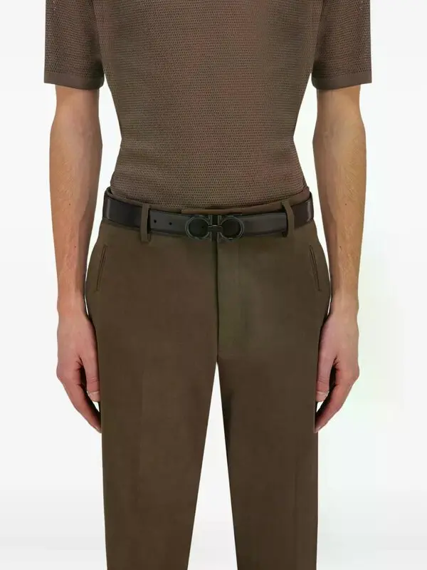 FERRAGAMO Gancini Leather Belt
