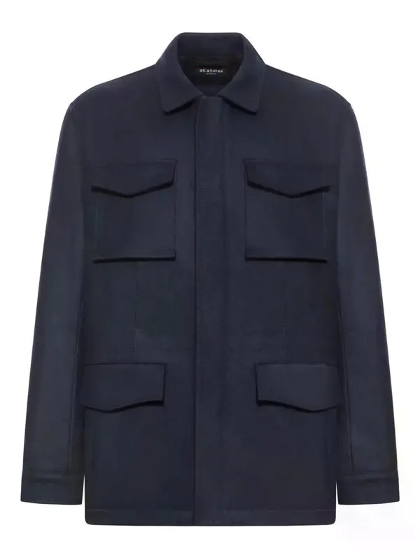 Kiton Flap-pocket Cashmere Coat
