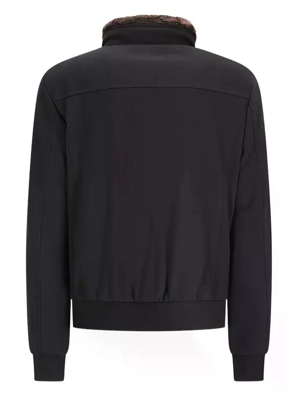 MOORER Fleece-lined Bomber Jacket