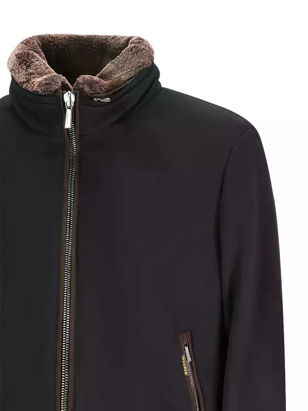 MOORER Fleece-lined Bomber Jacket