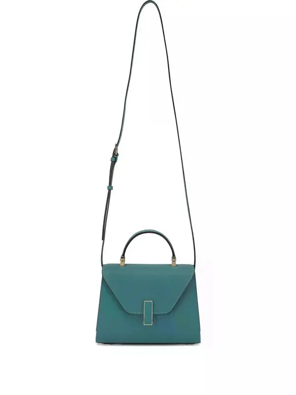 VALEXTRA Micro Iside Leather Tote - Green