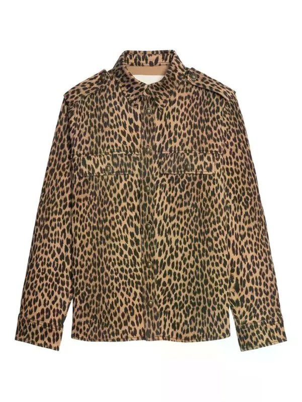 Zadig&Voltaire Leopard-print Button-fastening Shirt - Brown
