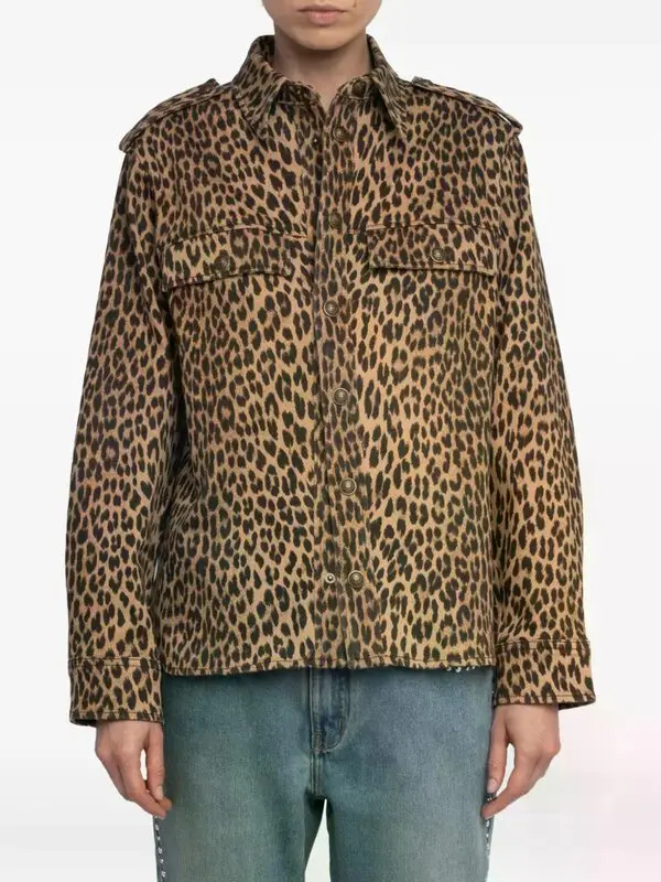Zadig&Voltaire Leopard-print Button-fastening Shirt - Brown