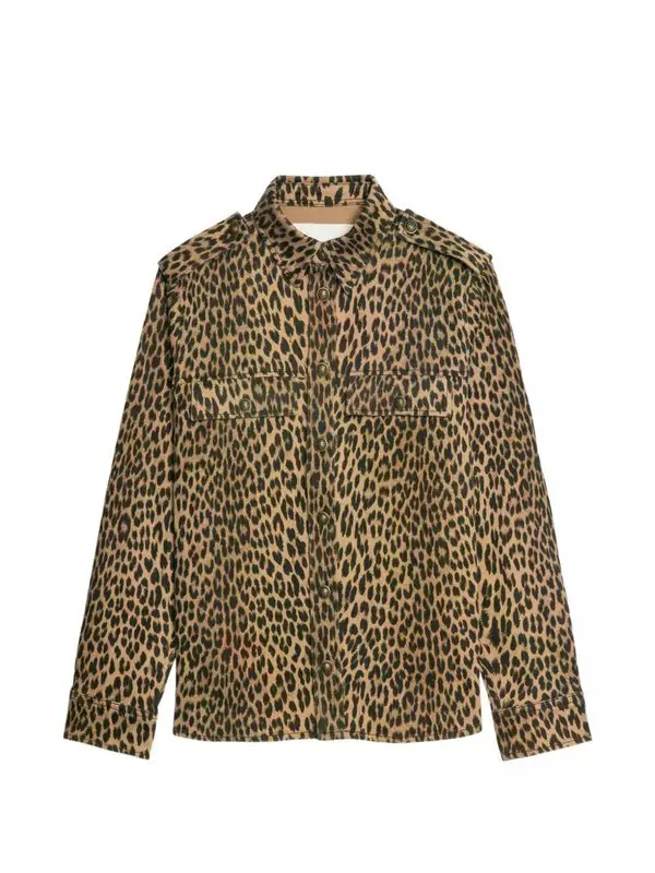 Zadig&Voltaire Leopard-print Button-fastening Shirt - Brown