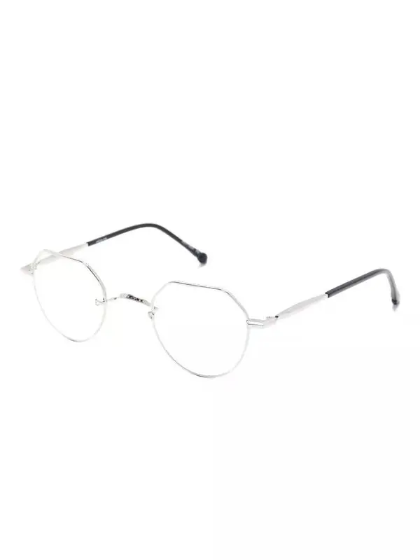 Matsuda M3144 Octagonal-frame Metal Glasses - Silver