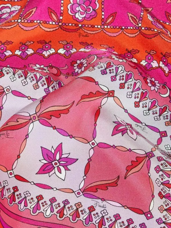 Emilio Pucci Pattern Silk Scarf