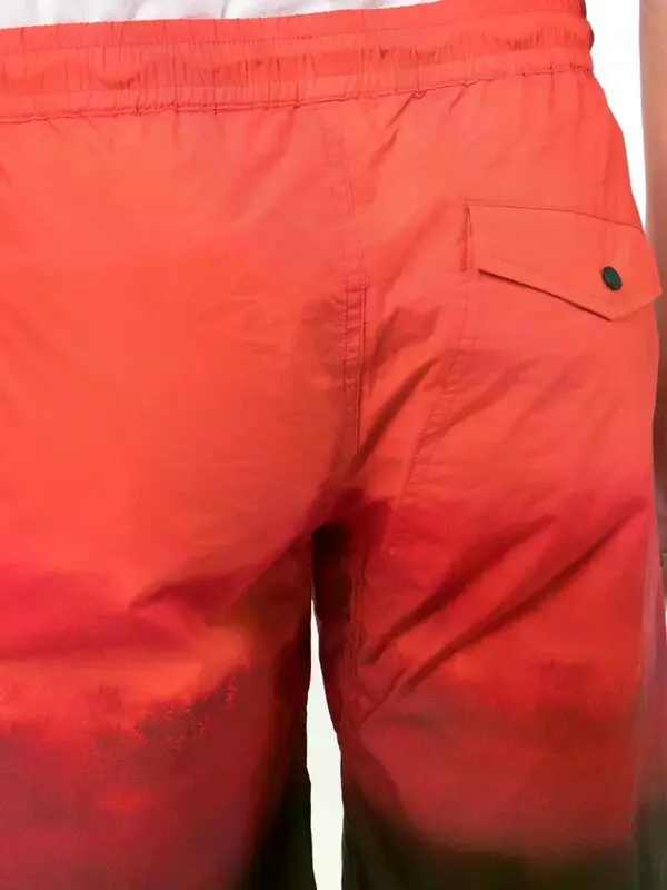 MAHARISHI Sunset-print Drawstring Shorts