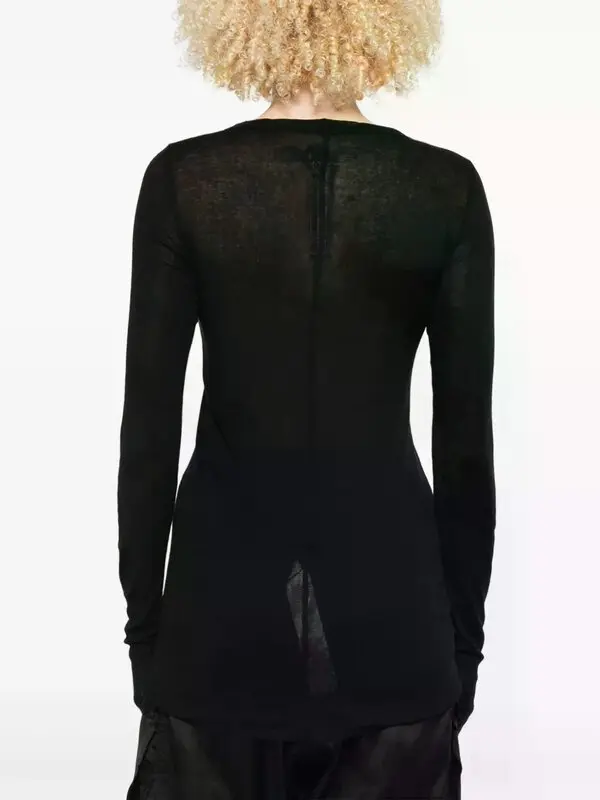 Rick Owens Semi-sheer Long-sleeve Top