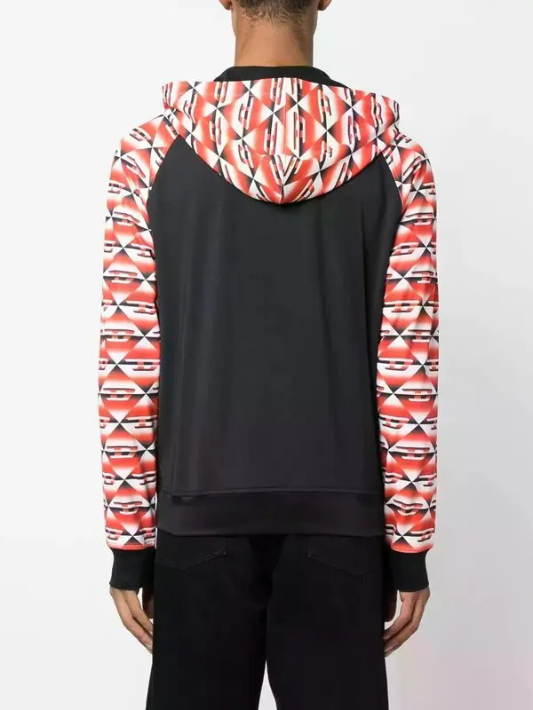 DIESEL® Monogram Paneled Hoodie