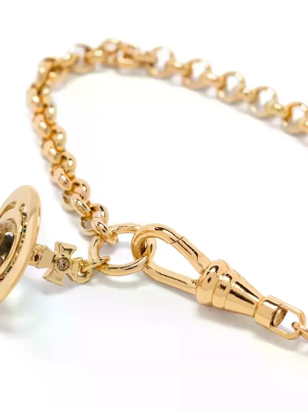 VIVIENNE WESTWOOD Orb-detail Cable-link Chain Bracelet