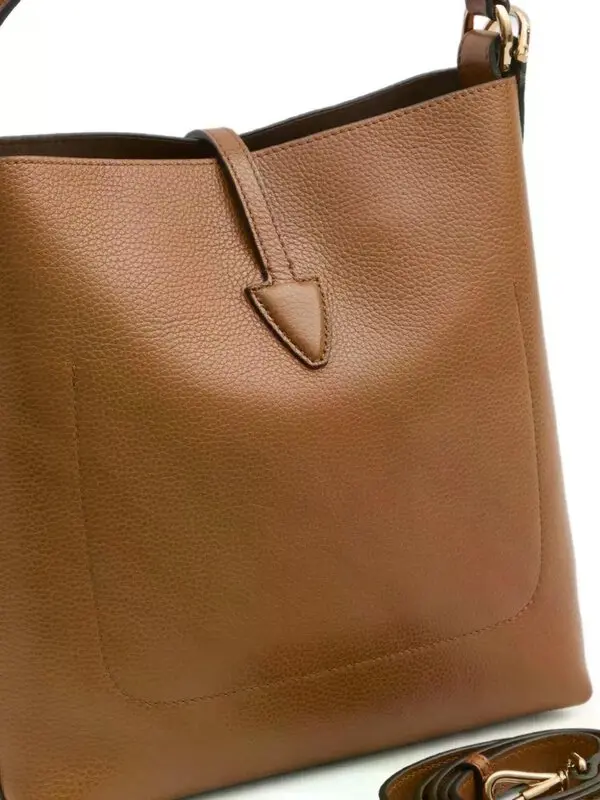 TOD'S T Timeless Leather Tote Bag - Brown