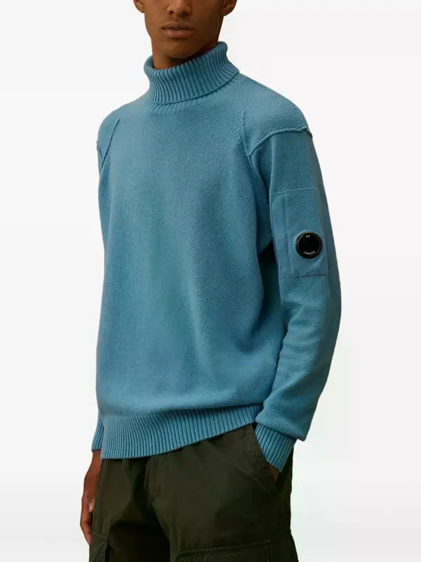 C.P. COMPANY Roll-neck Patch-pocket Jumper