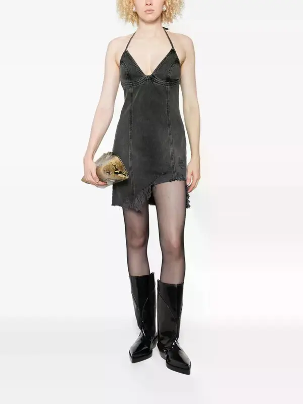 forever 21 halter top dress Halter Bubble-Hem Mini Dress main image 1