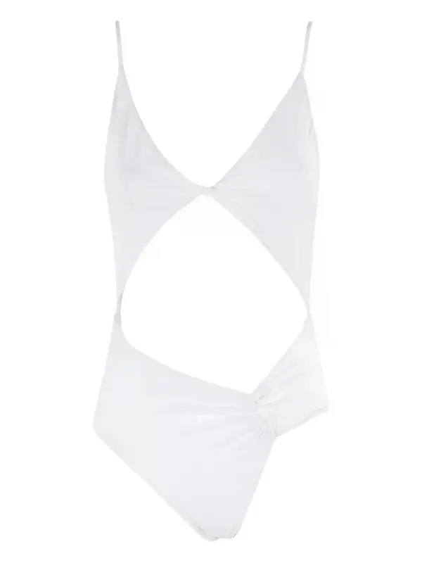 Federica Tosi Twist-cutout One-piece Swimsuit - White