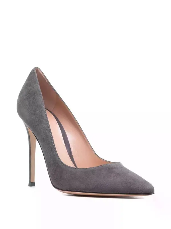 GIANVITO ROSSI 110mm Suede Pumps - Grey