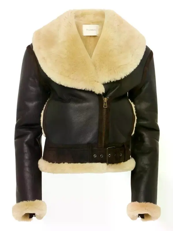 JW Anderson Shearling Jacket - Brown