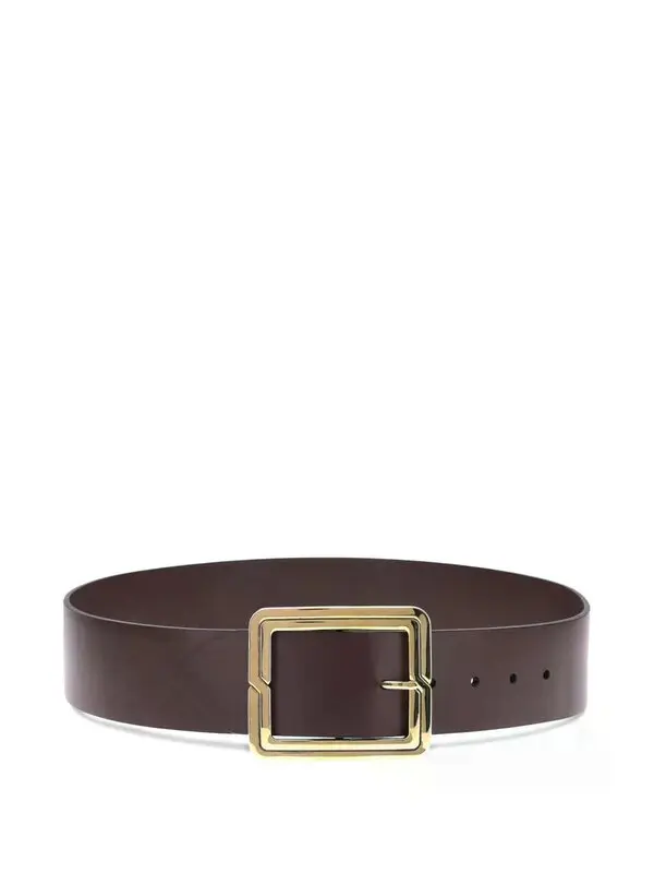 Etro Square-buckle Leather Belt - Brown