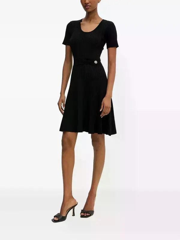 black mini frill dress DEX Sweater Shift Dress Black / S main image 0