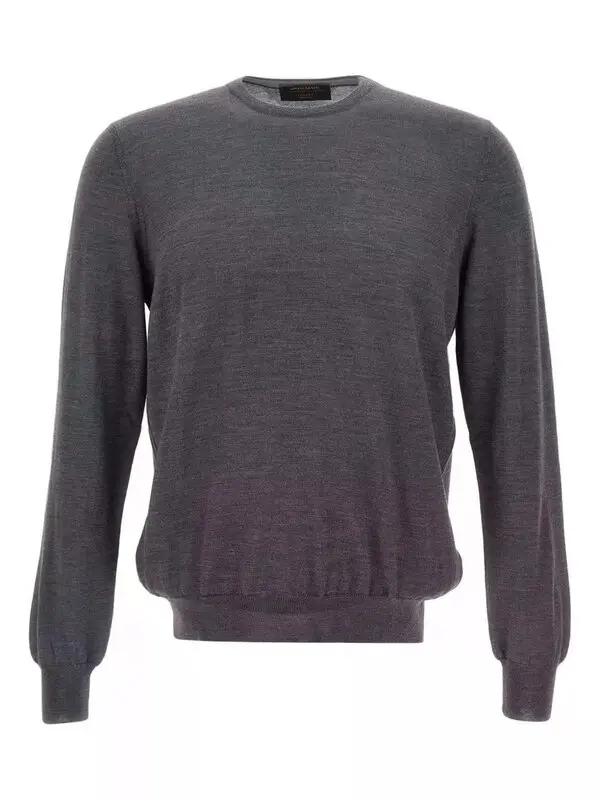 GRAN SASSO Crew-neck Ribbed Sweater