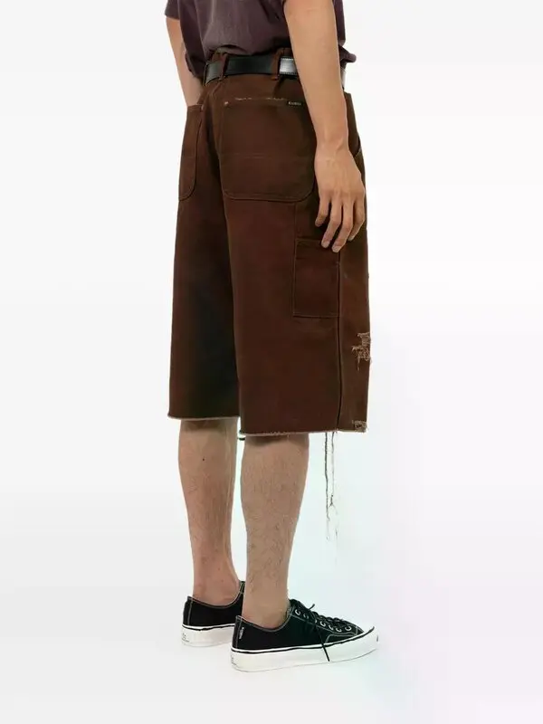 KAMIYA Distressed Shorts - Brown